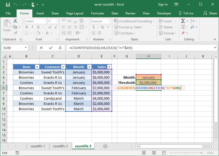 How To Use Countifs To Count Across Multiple Columns In Excel Riset