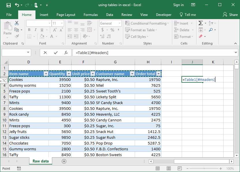 What Is The Table Function In Excel